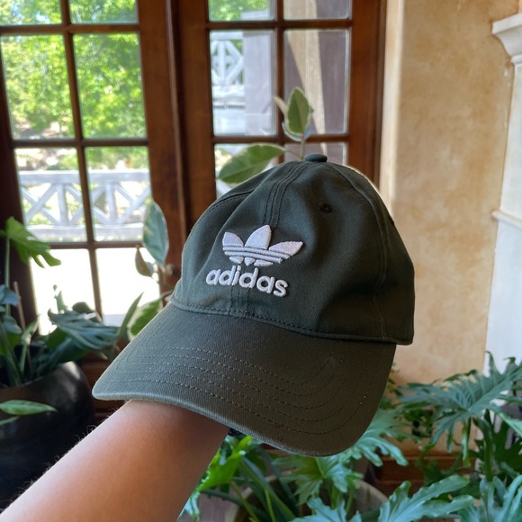 adidas | Accessories | Adidas Army Green Cap | Poshmark
